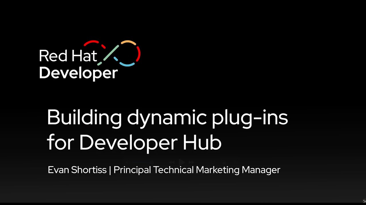 Building dynamic plug-ins for Developer Hub