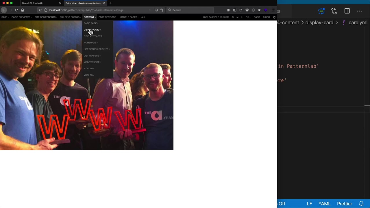 Patternlab + #Drupal: Create a Card View Mode Component