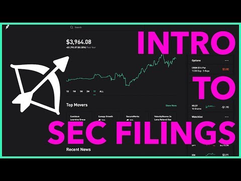 Intro To SEC Filings