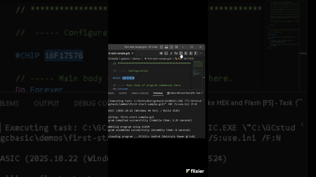 GCBASIC: New PIC added