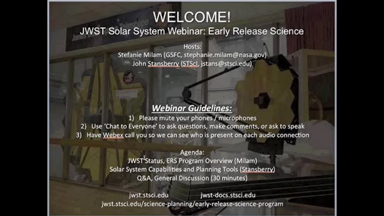 JWST Early Release Science Program (2/7/17)