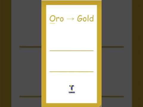 Spanish Color | Oro - Gold | Tadmads