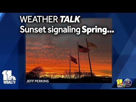 Weather Talk: Sunset says spring is around the corner