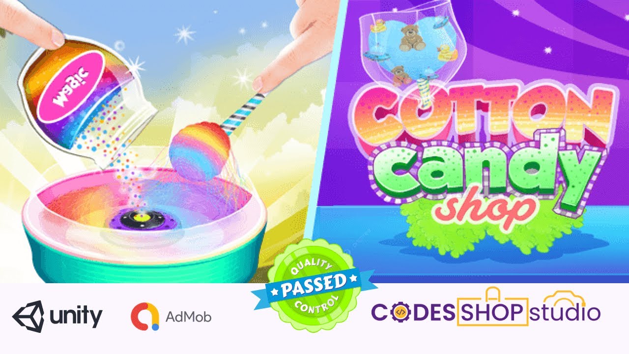Cotton Candy Maker Game | Candy | unity source code| 100% tested