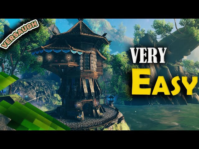 Medieval wizard tower ( Mistlands ) Valheim Build