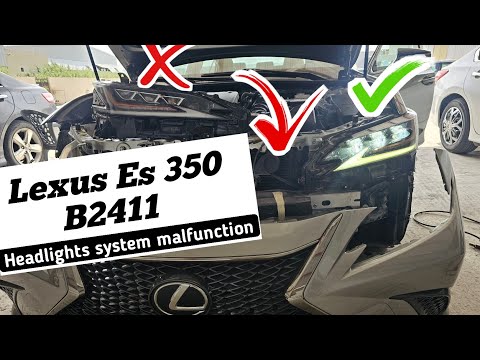 Lexus es 350 B2411 / B2410 || Headlights system malfunction Solution with complete guide