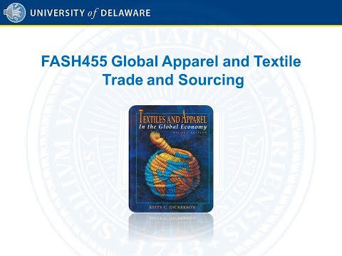FASH455 Global Apparel & Textile Trade and Sourcing – Copyright© 2012-2022 Dr. Sheng Lu ...