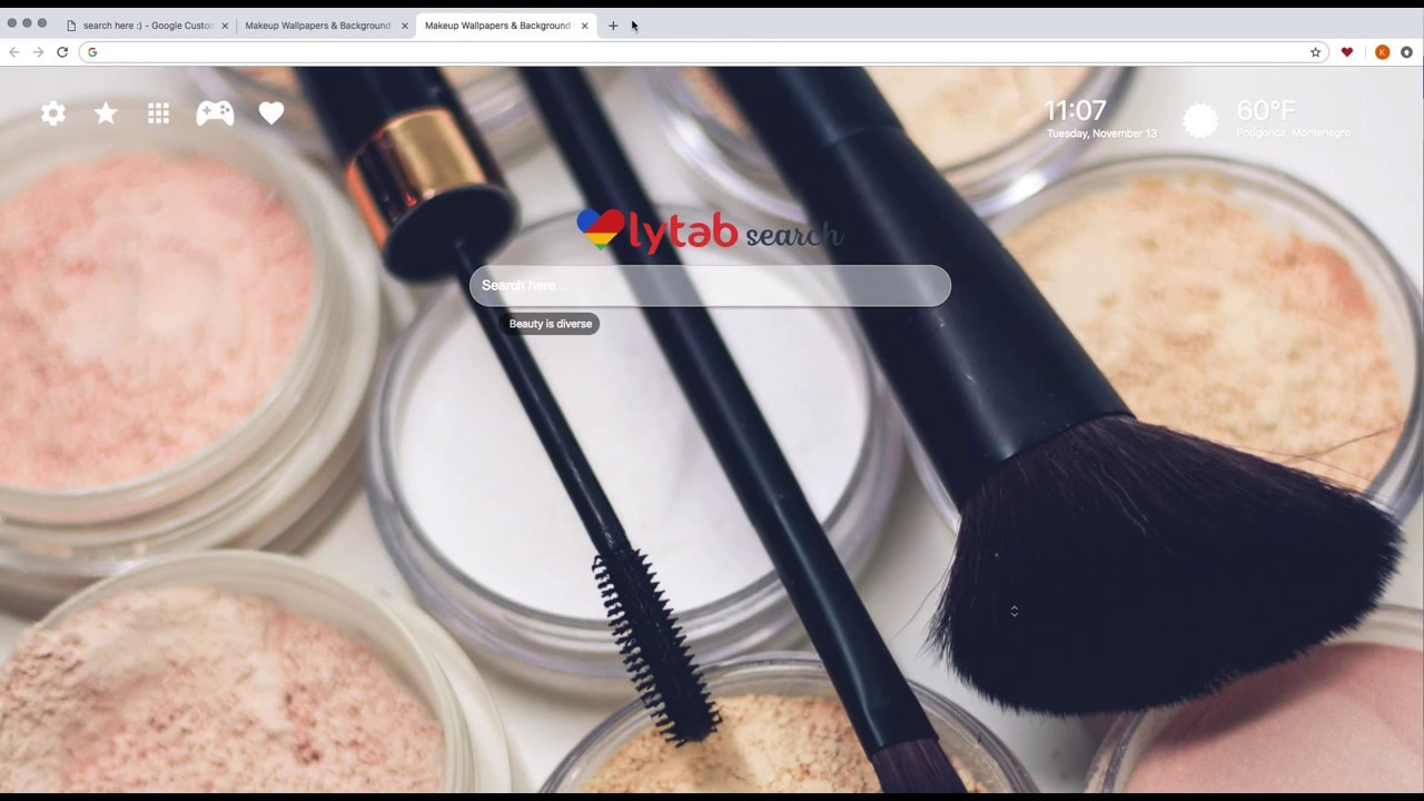 Makeup Wallpapers & Backgrounds New Tab