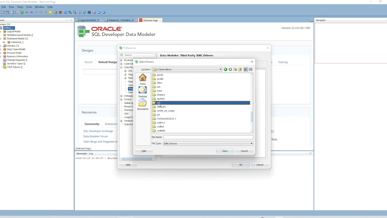 How to use Oracle Data Modeler with Microsoft SQL Server
