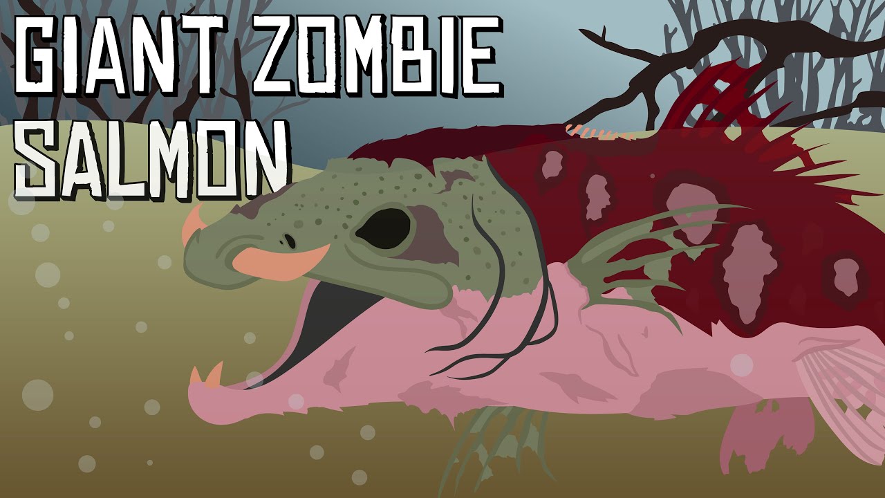 When Giant Zombie Spiked-Toothed Salmon ruled the West Coast!