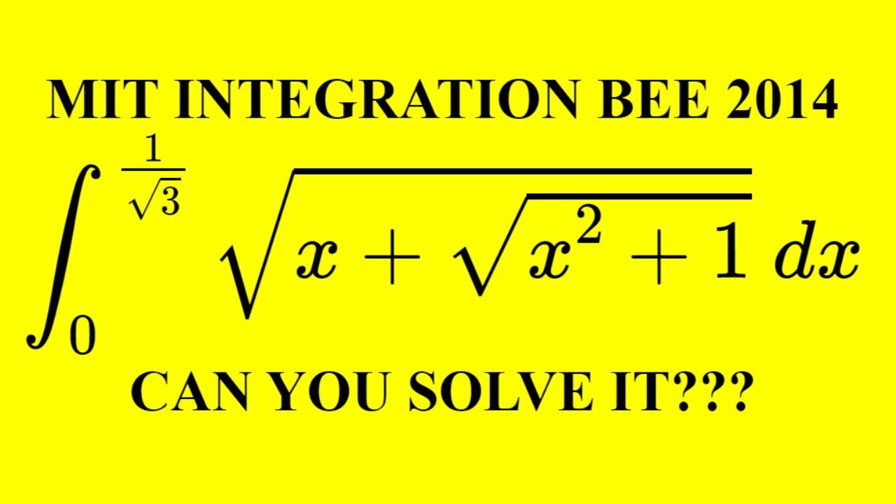 MIT Integration Bee 2014 #19