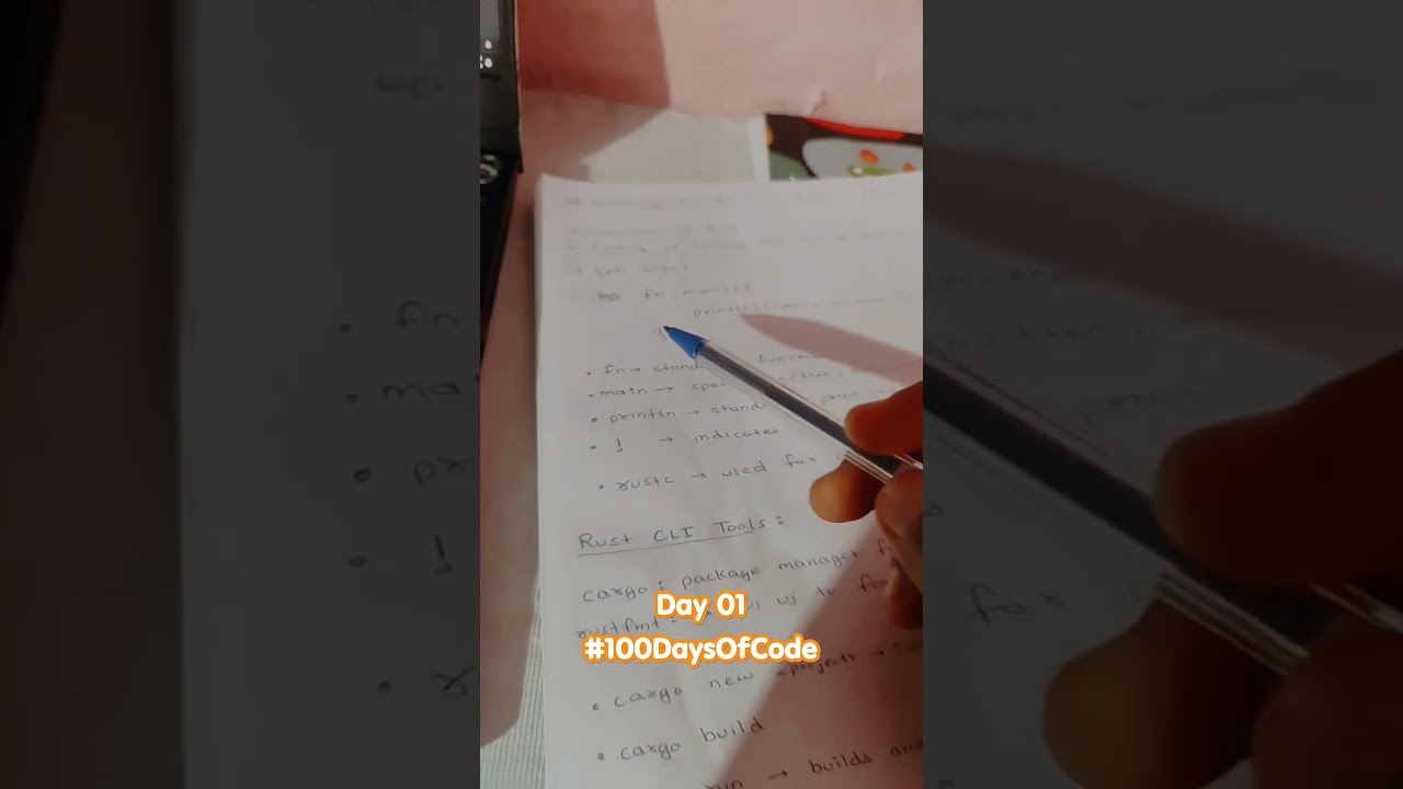 100DaysOfCode with Rust | Day 01 #coding #programming #rust