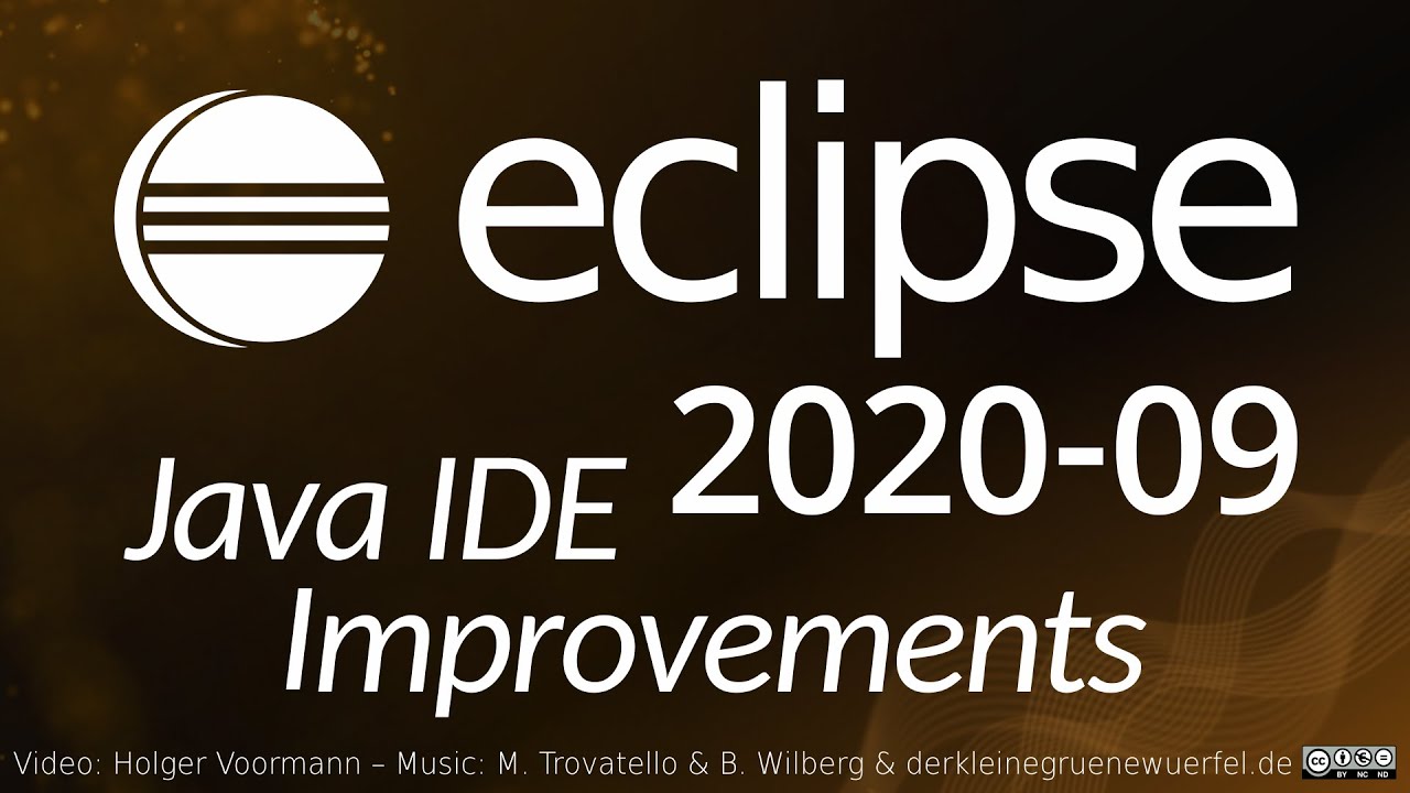Eclipse 2020-09 Java IDE Improvements (including Git and general improvements)