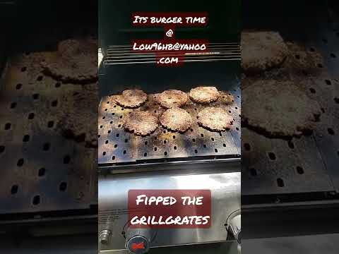 Grillgrates @Low96hb, Grilling burgers