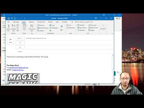 Outlook 365 Quickest Way to create an E-mail template with Quick Parts