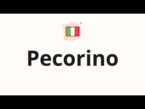 How to pronounce Pecorino