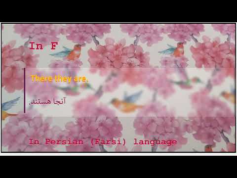 The meaning of  There they are  in Persian or Farsi  آنجا هستند