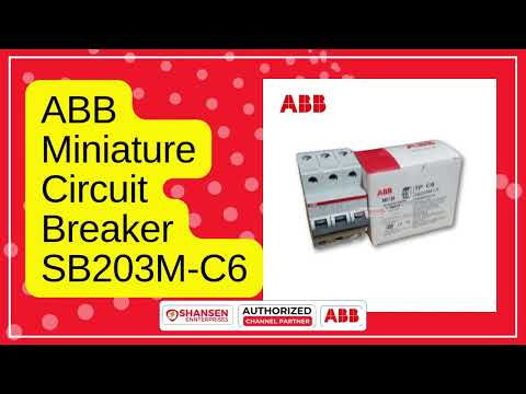 ABB SB203M C6 Miniature Circuit Breaker – A Smart Choice for Electrical Safety! #abbmcb #abb