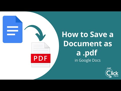 How to create a pdf in Google Docs