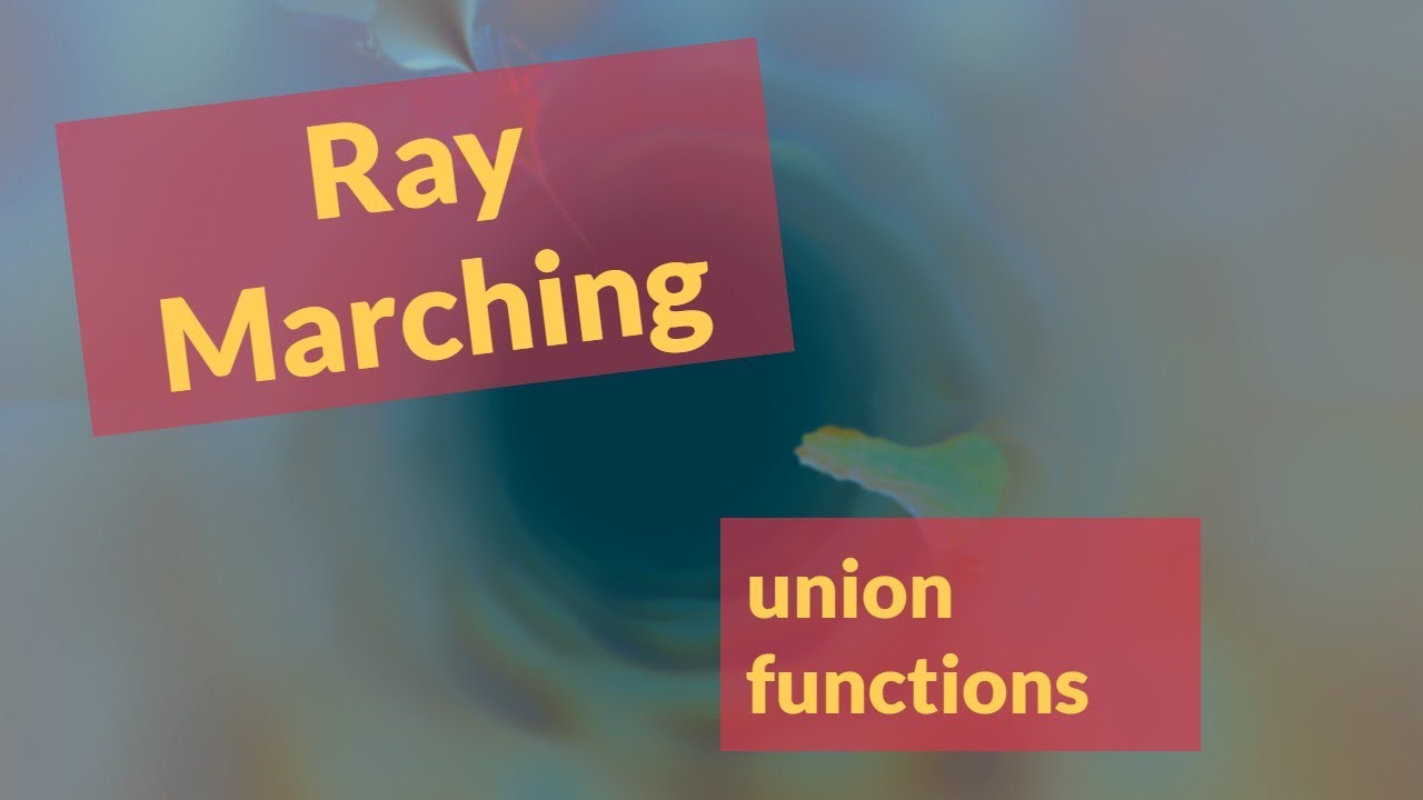 Ray marching in Jitter: multiple objects