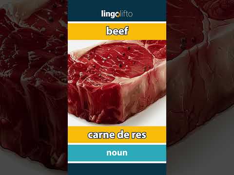 π¬π§πͺπΈ beef - carne de res : vocabulary builder : learn English : aprendamos inglΓ©s