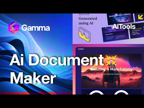 Gamma - The AI-Powered Document Maker (AI Tools)