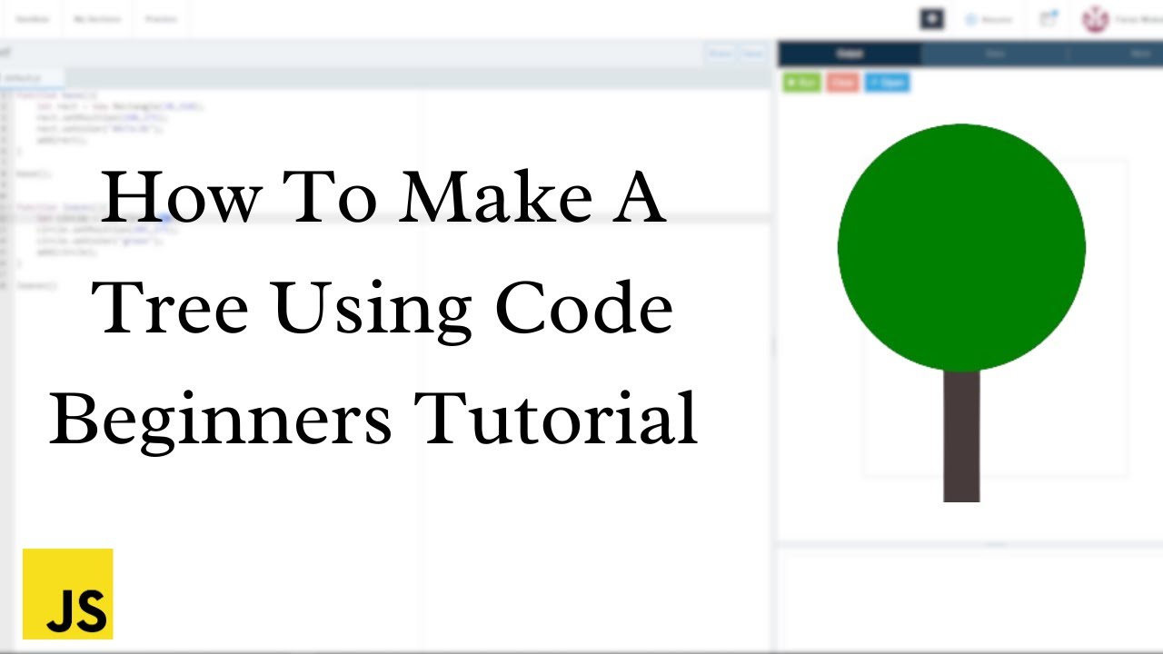 How To Create A Tree Using Code For Beginners | Javascript Graphics CodeHS
