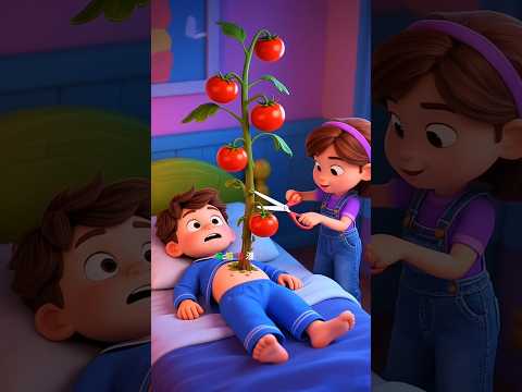 চিন্টুর পেট থেকে টমেটো গাছ বের হলো mojar cartoon bangla golpo #shorts