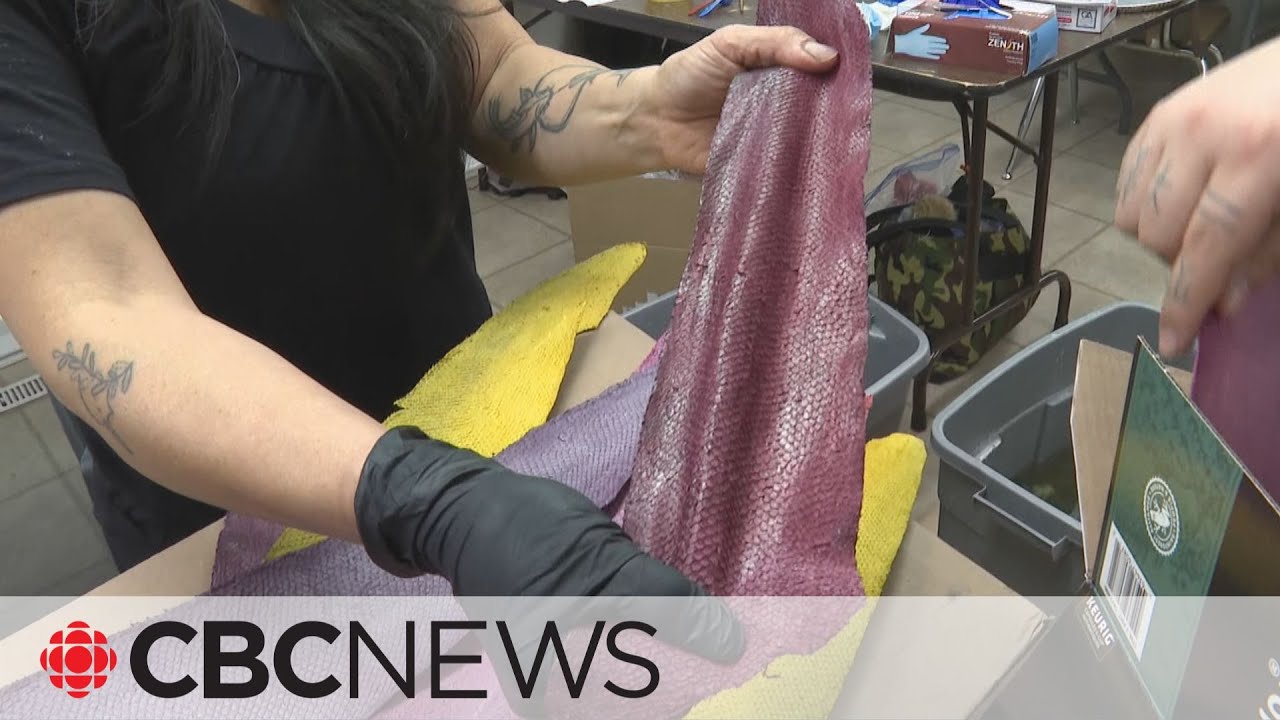 Watch artists make fish leather