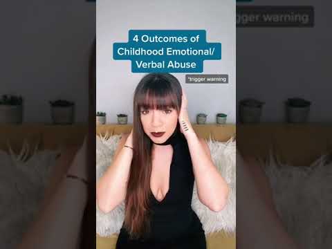 4 Outcomes of Childhood Emotional/Verbal Abuse #Shorts #Education #Therapy #Abuse