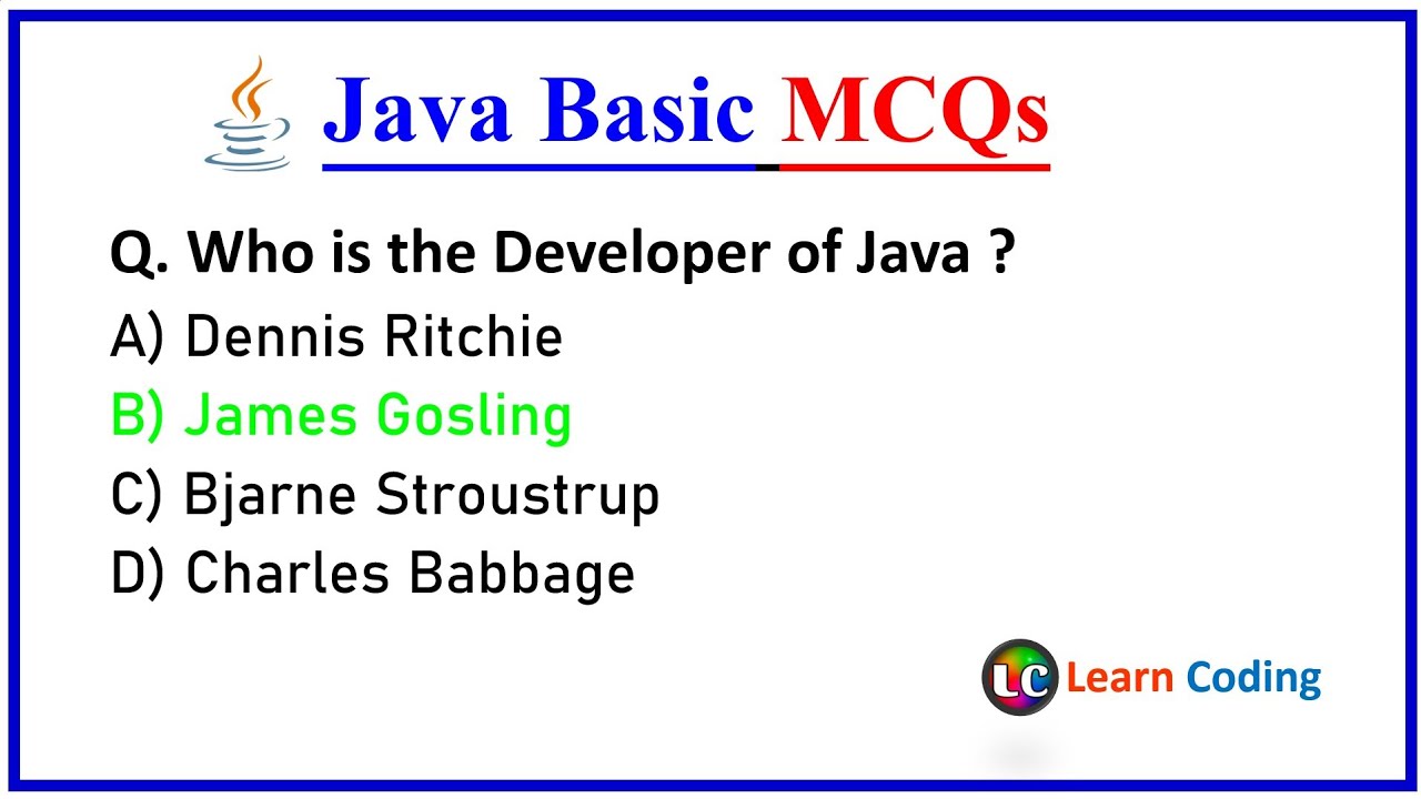 Part-1 Java Basic MCQs | Java MCQ's Questions and Answers (Hindi) | Learn Coding