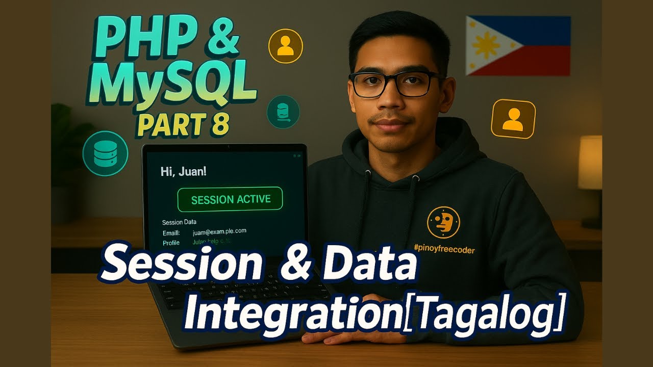 PHP & MySQL Tutorial Part 8: Sessions & Data Integration (Tagalog Guide)