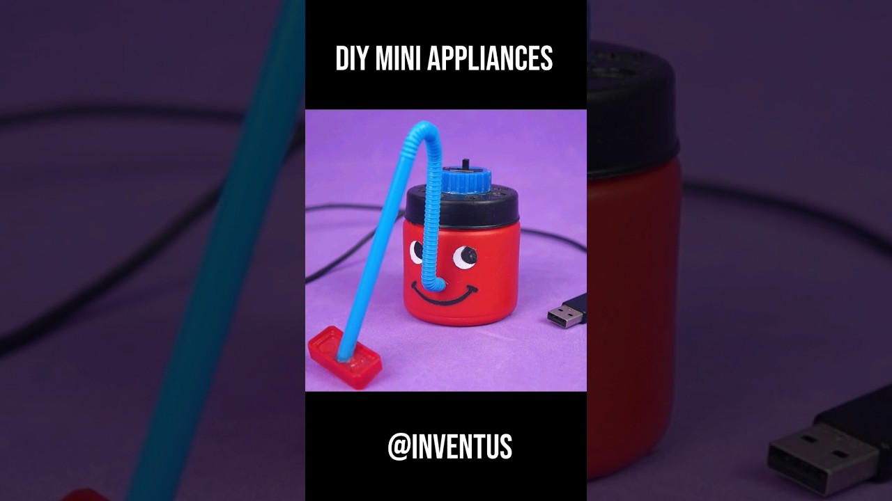 Mini DIY Vacuum Cleaner Built with Soda Cans | Mini Appliances