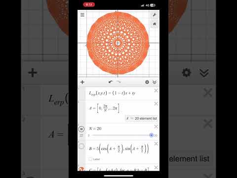 Desmos #shorts #animation #art #maths #desmos