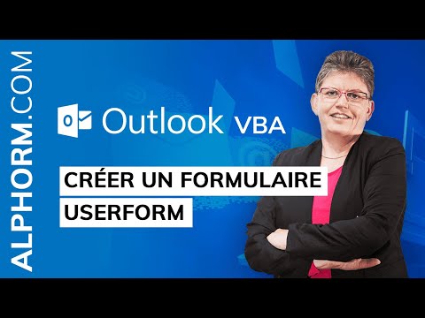 Learn Comment créer un formulaire UserForm sous Outlook 2016 VBA - Mind ...