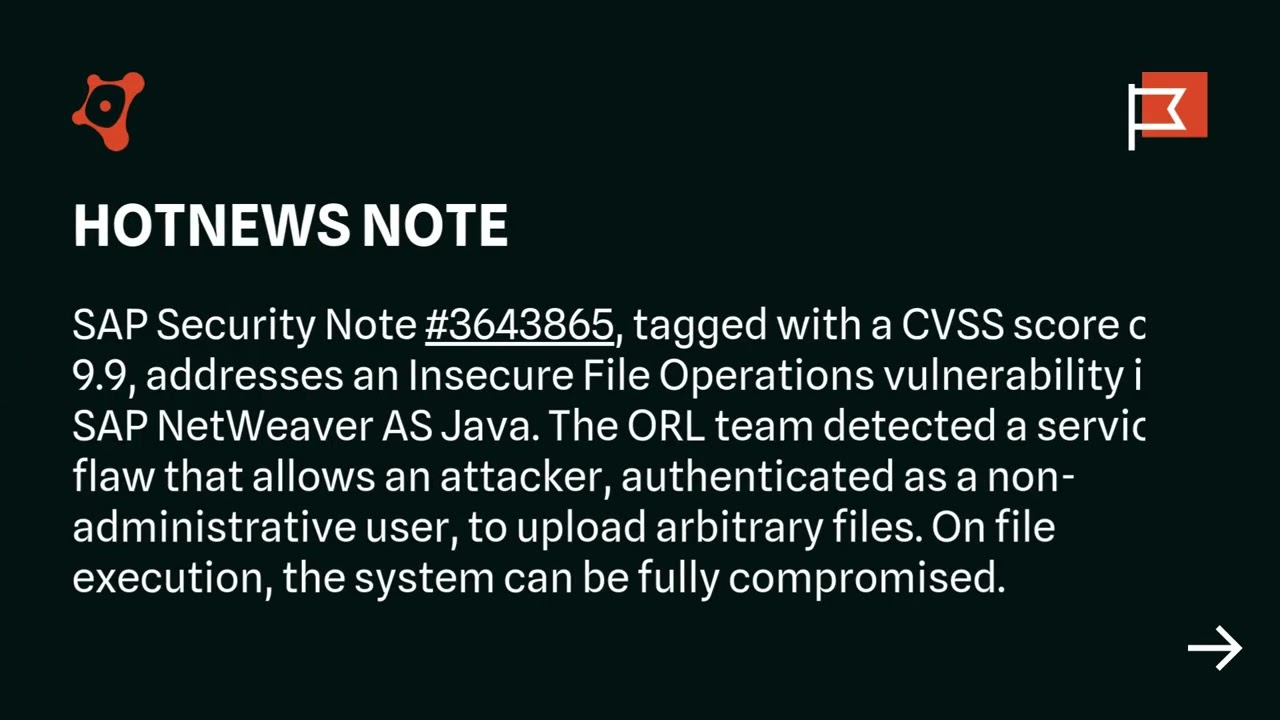 September 2025 SAP Security Notes: Patch Tuesday Overview