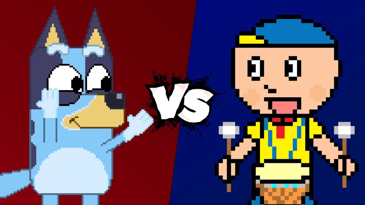 MUGEN Battle - Bluey vs Caillou