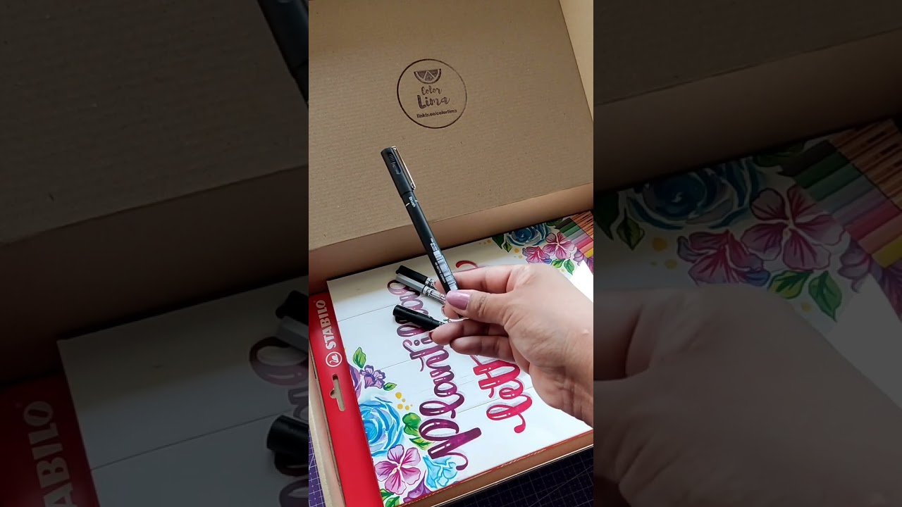 Mi primer pack de lettering 🍋 #apuntesbonitos #papeleriabonita #lettering #packingorders #stabilo
