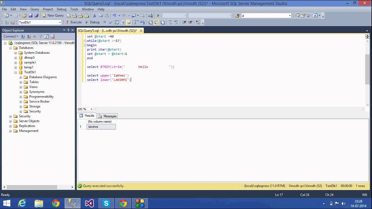 10. SQL Server Tutorial - String Functions