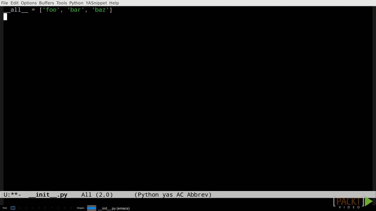 Mastering Python Tutorial: Creating an Empty Package | packtpub.com