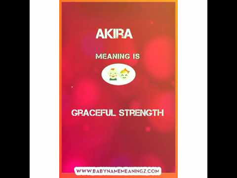 Akira Name Meaning
