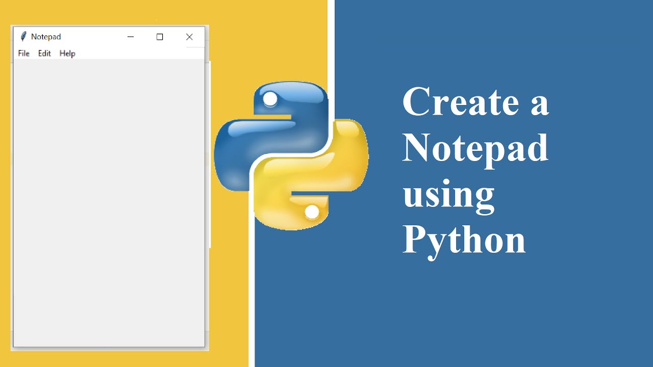 notepad using tkinter in python
