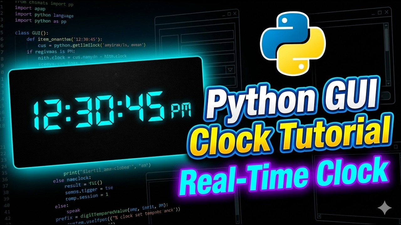 Python Digital Clock using Tkinter | Beginner GUI Project