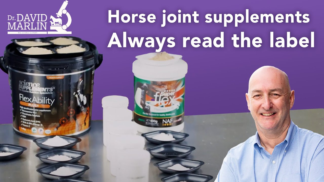 Horse joint supplements - Always read the label