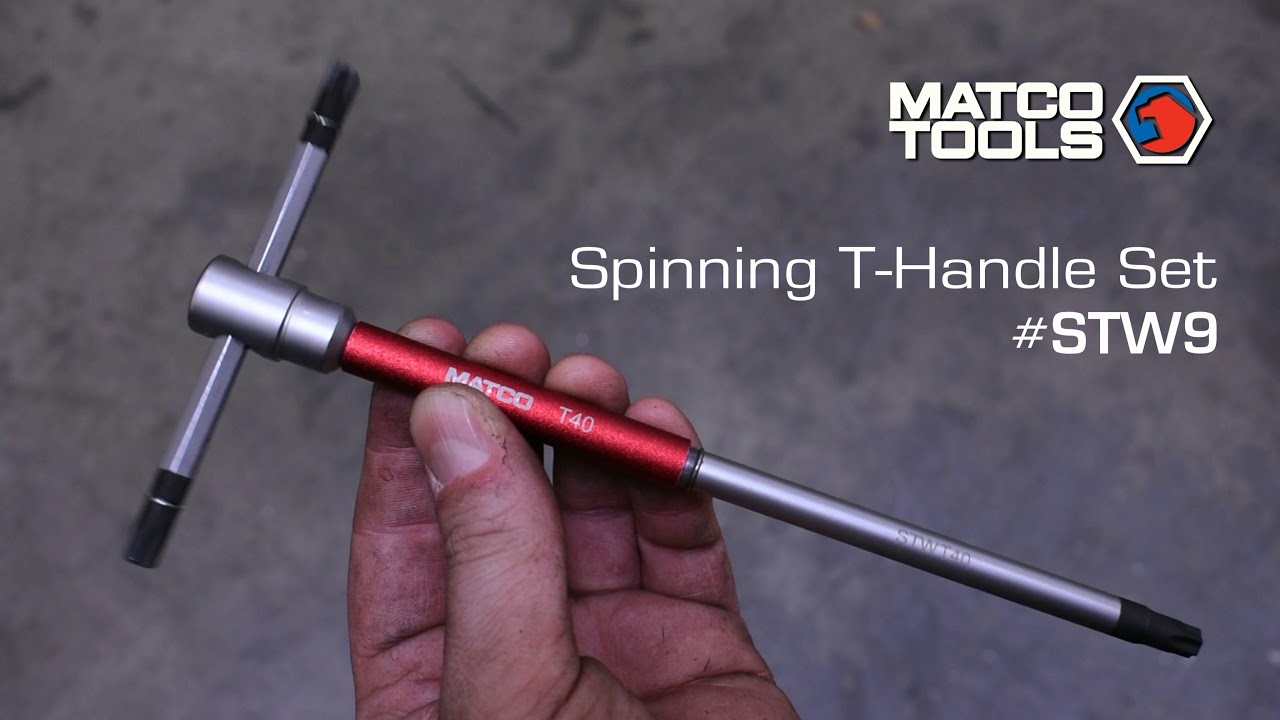 9 PIECE TORX SPINNING T-HANDLE SET - STW9