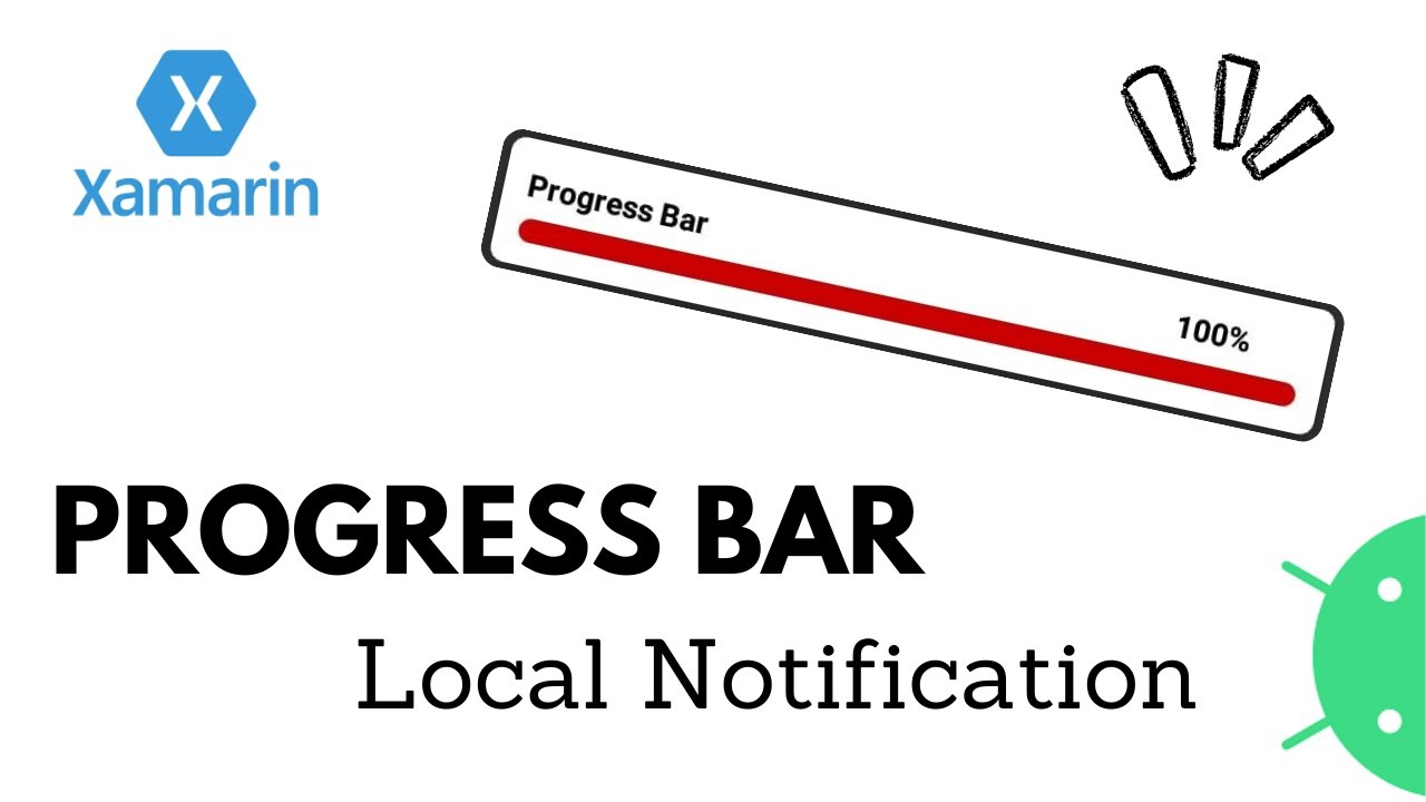 Progress Bar Local Notification in Xamarin Android | Using RemoteViews