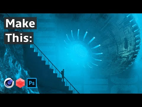 Make This Alien Abduction Scene - Cinema 4D, Redshift Tutorial