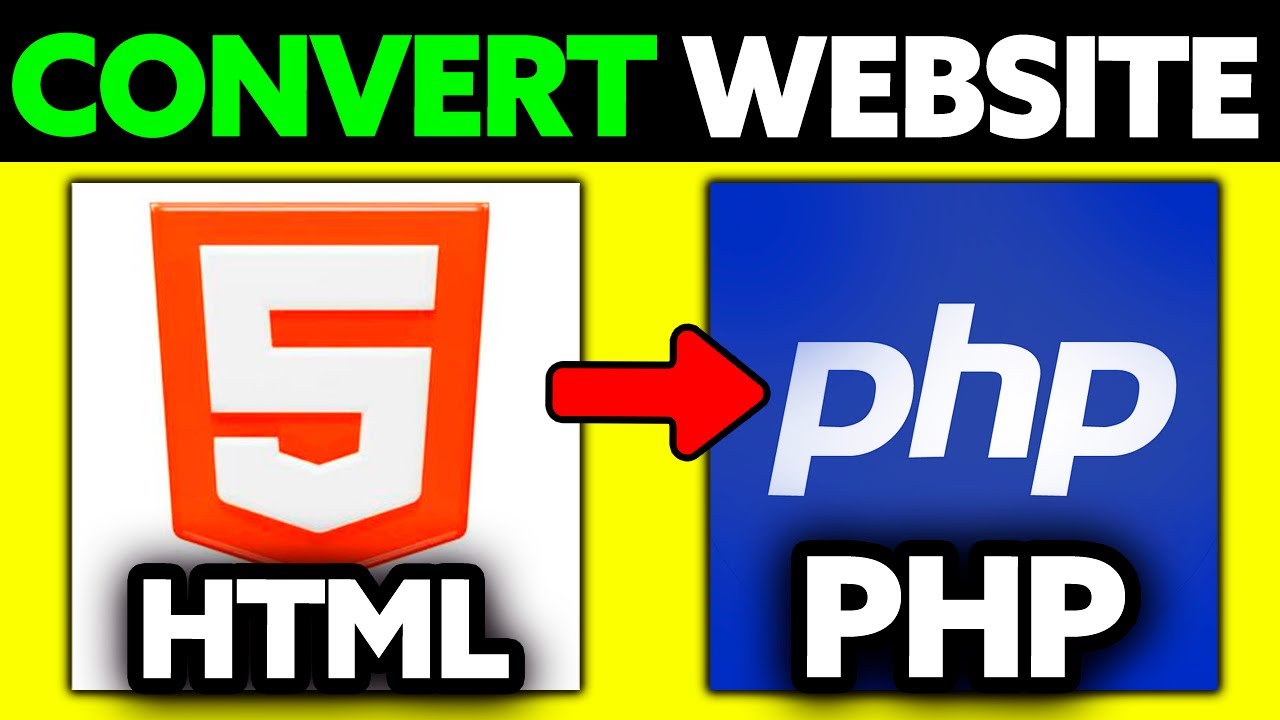 How To Convert HTML Website to PHP (2025) - Step by Step