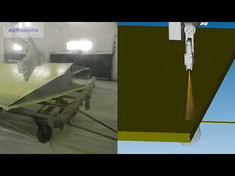 Gantry Robotic Coating System with FANUC P-350iA - Aerobotix