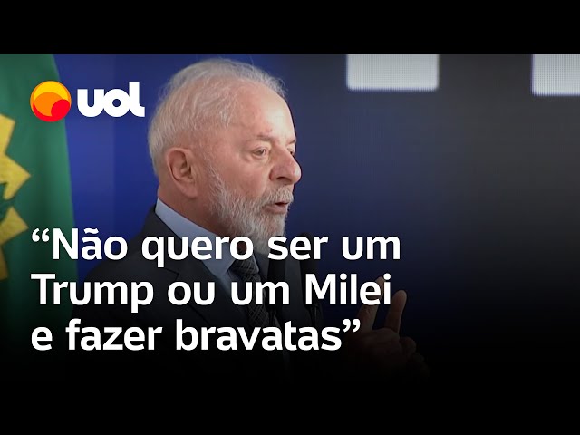 Lula elogia Haddad em recado a mercado: Não quero ser Trump nem Milei